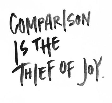 Comparison is the thief of joy | Always finding the silver lining