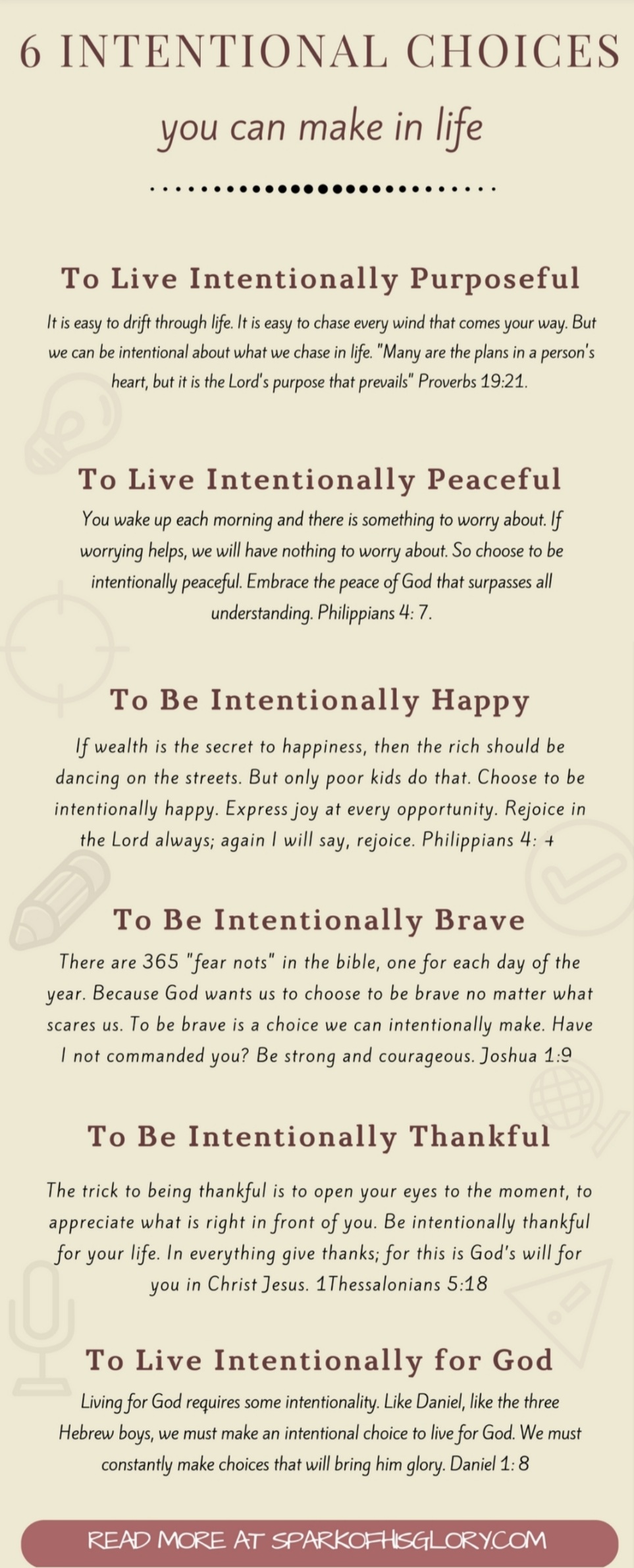 Being intentional | Always finding the silver lining