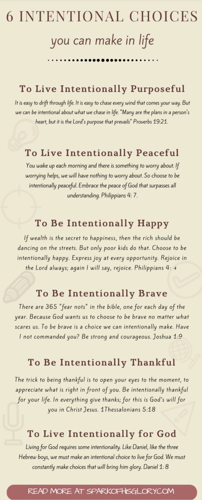 Being intentional | Always finding the silver lining